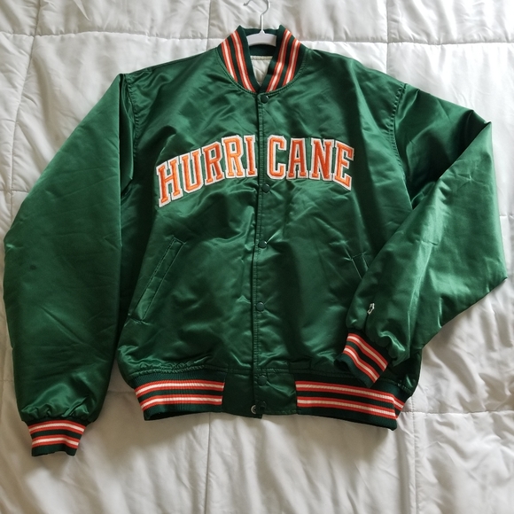 STARTER | Jackets & Coats | Miami Hurricanes Vintage Satin Starter ...